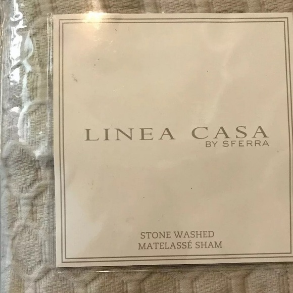 SFERRA | Bedding | Linea Casa Stonewashed Matelasse Tile Quilted Sham ...